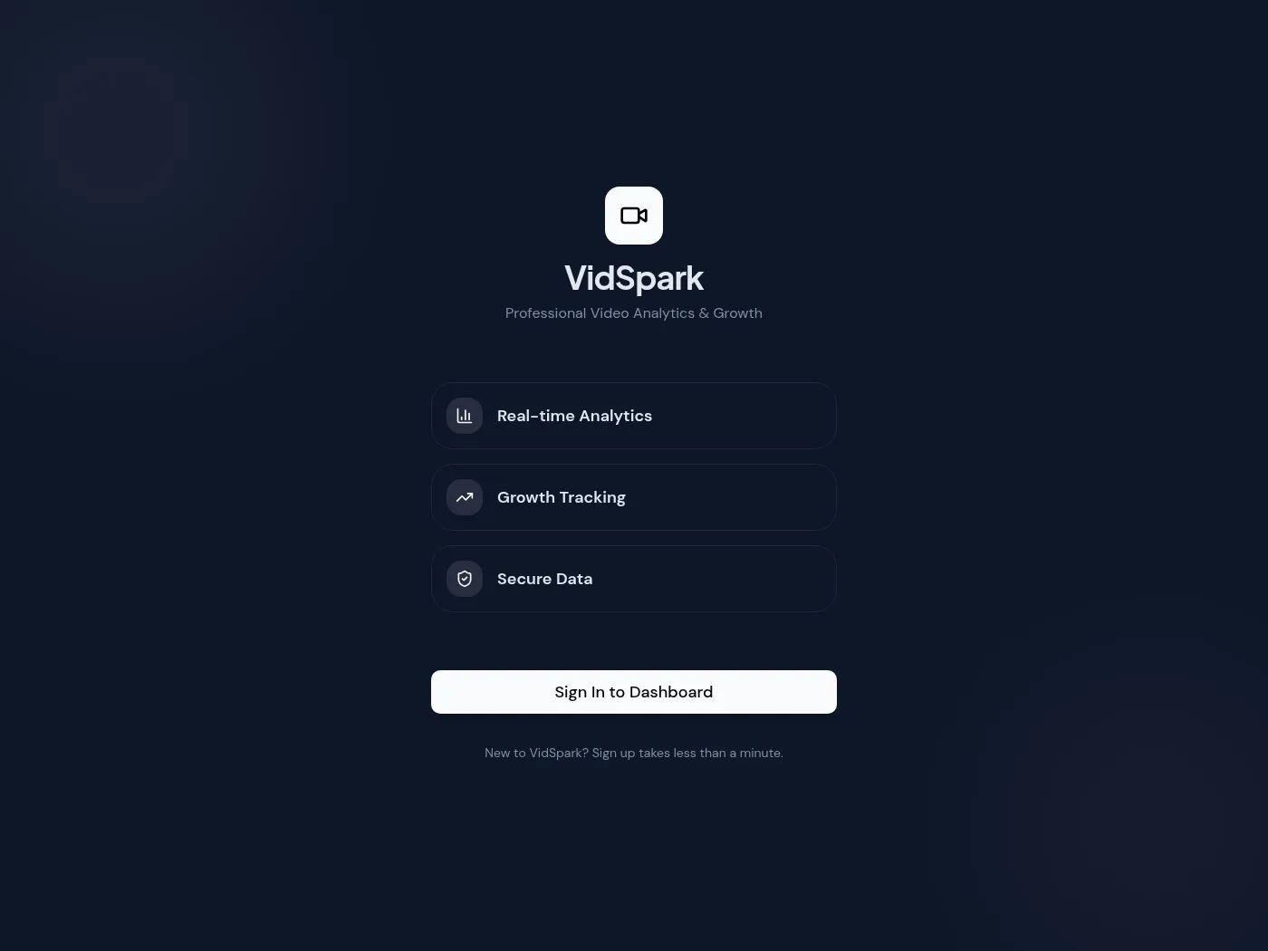 VidSpark Analytics Dashboard