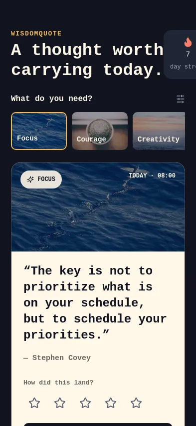 WisdomQuote Daily