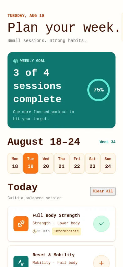 FitTrack Mobile