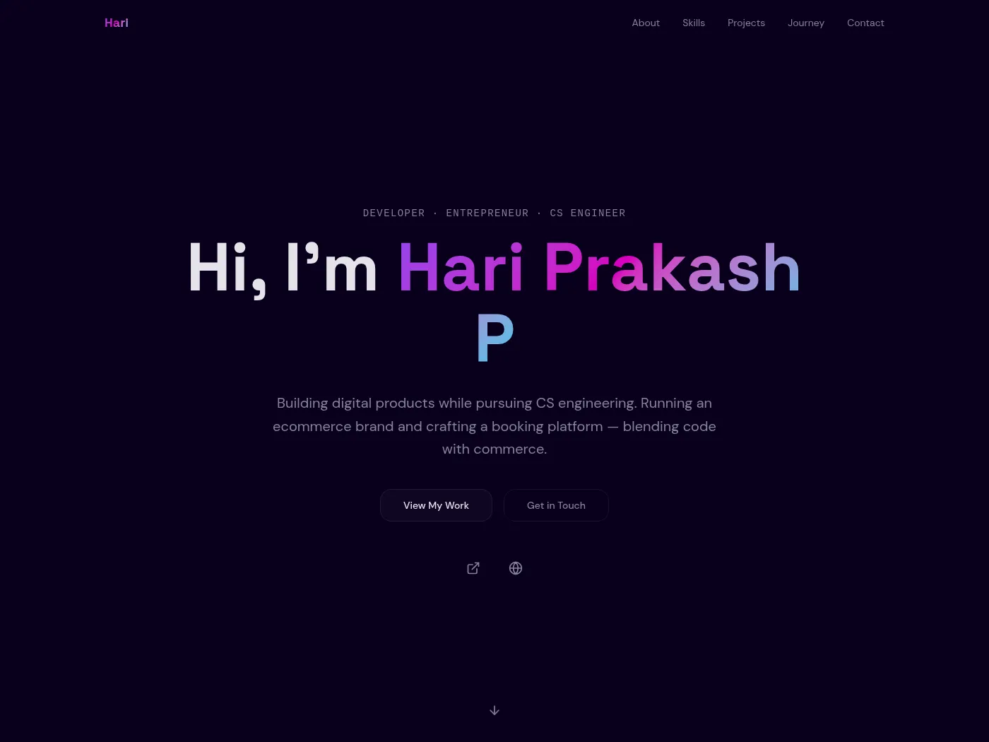 Glassmorph Dev Portfolio