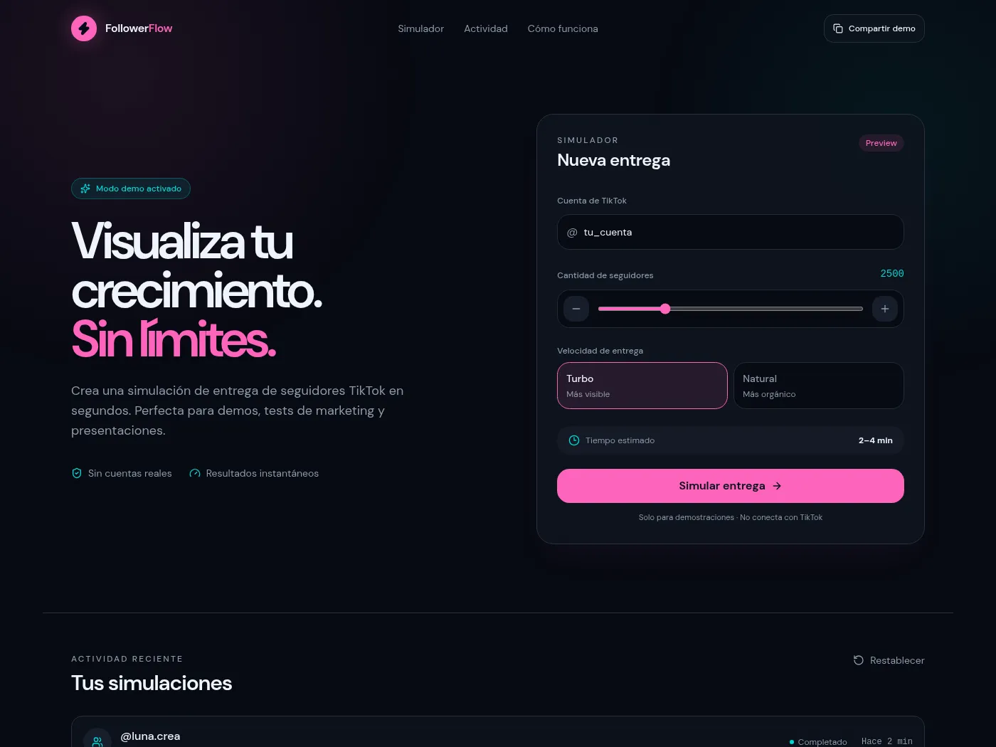 TikTok Follower Simulator