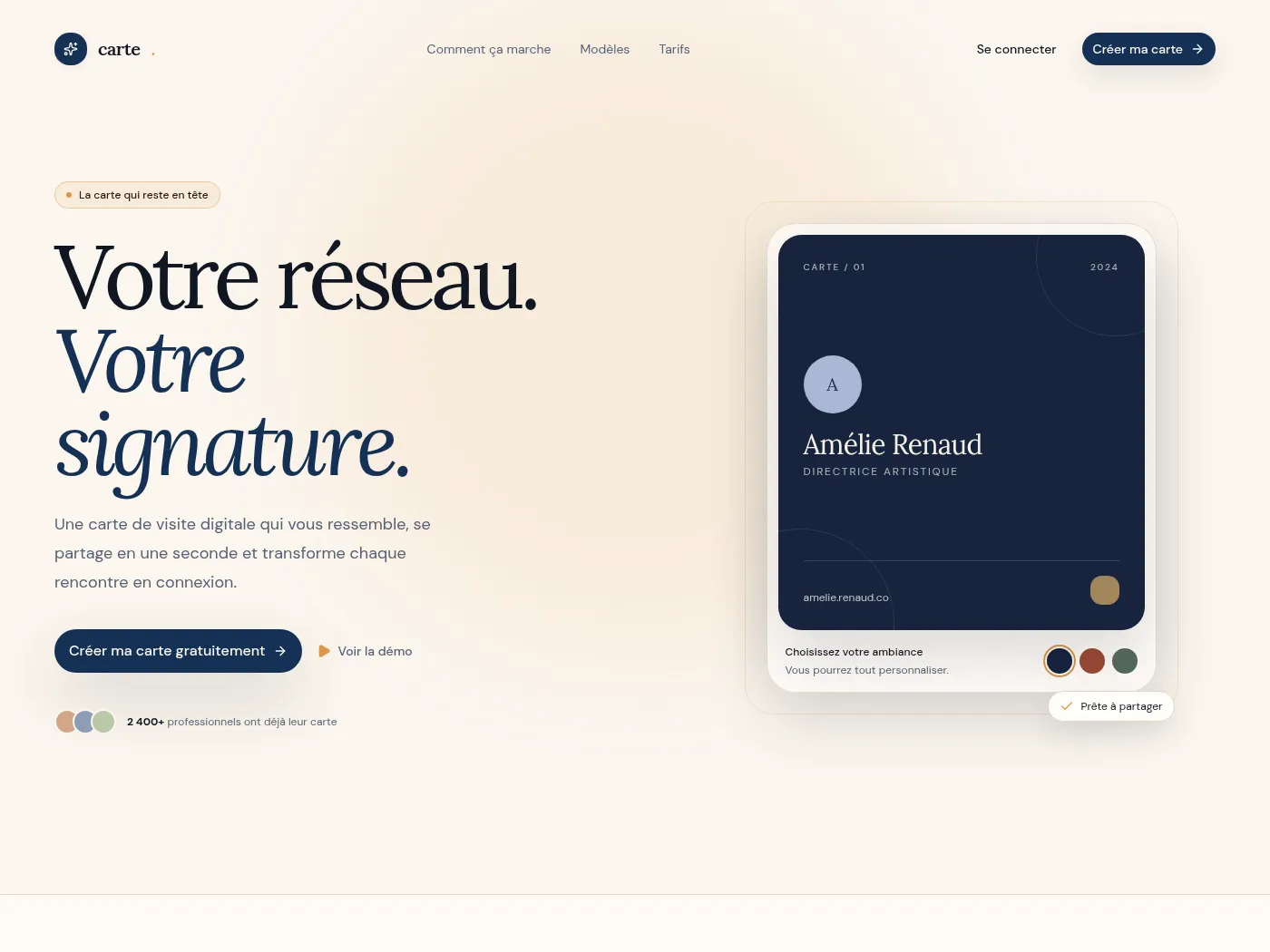 SaaS Carte Digitale