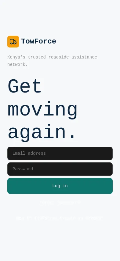 TowForce Kenya Platform