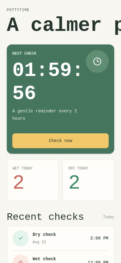 PottyTime Tracker