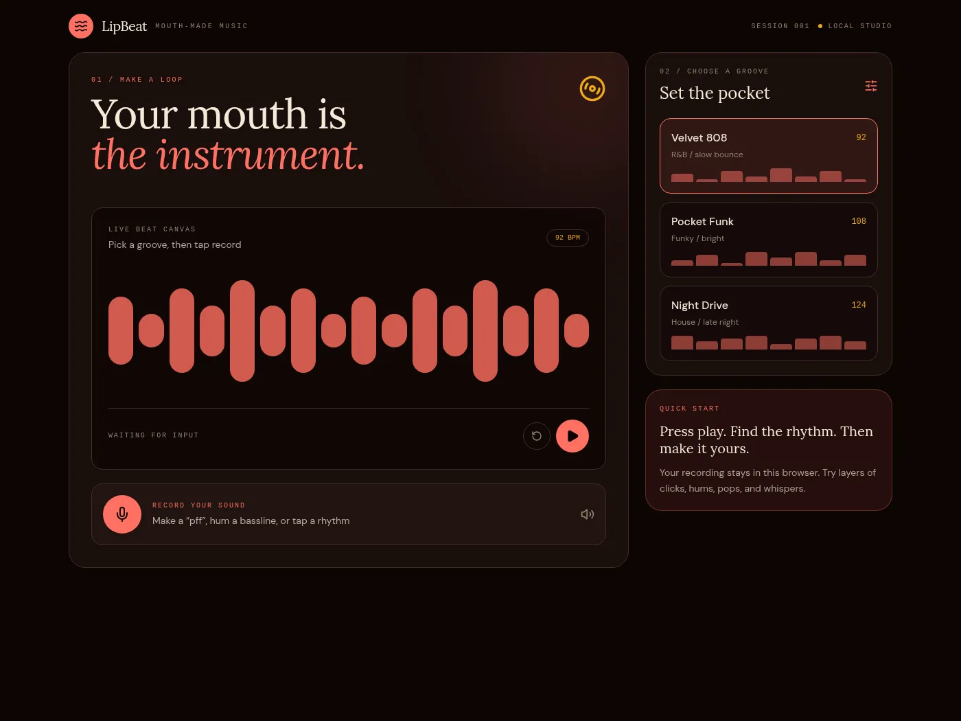 LipBeat Music Maker
