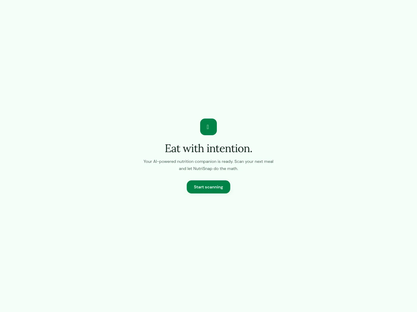 AI Meal Scanner App