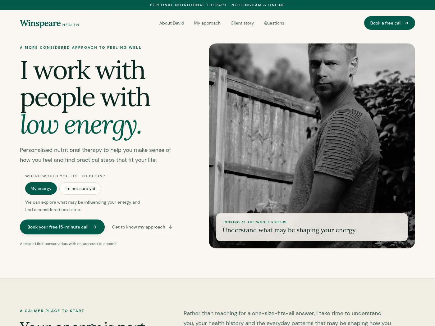 Winspeare Nutrition Redesign