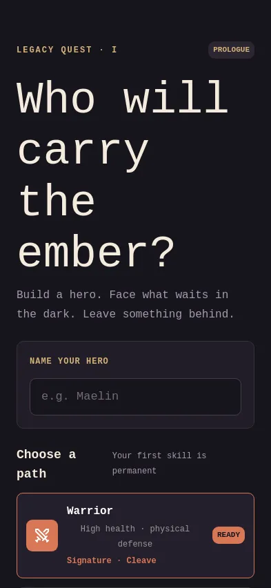 Legacy Quest RPG