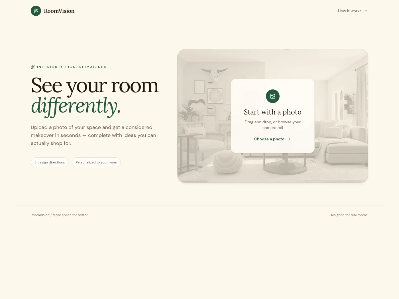 RoomVision AI Makeovers