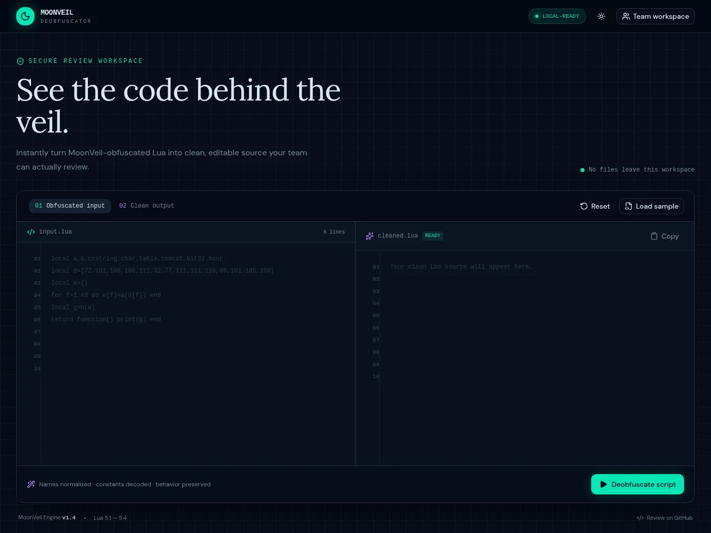 MoonVeil Deobfuscator