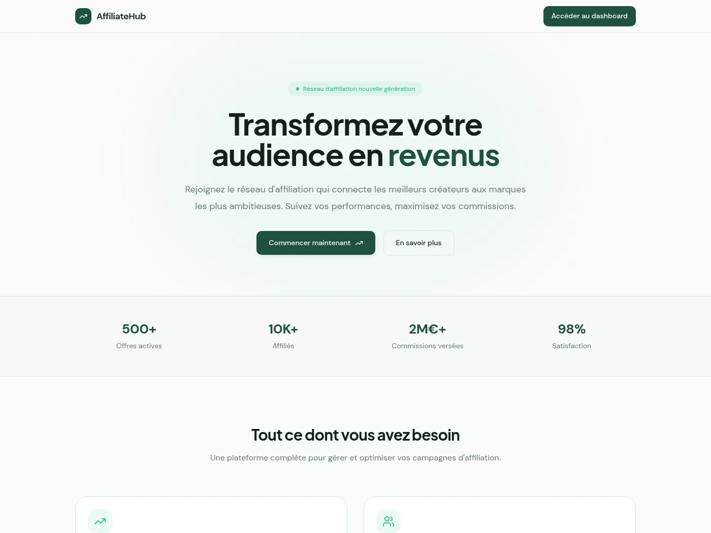 Affiliate Network Hub