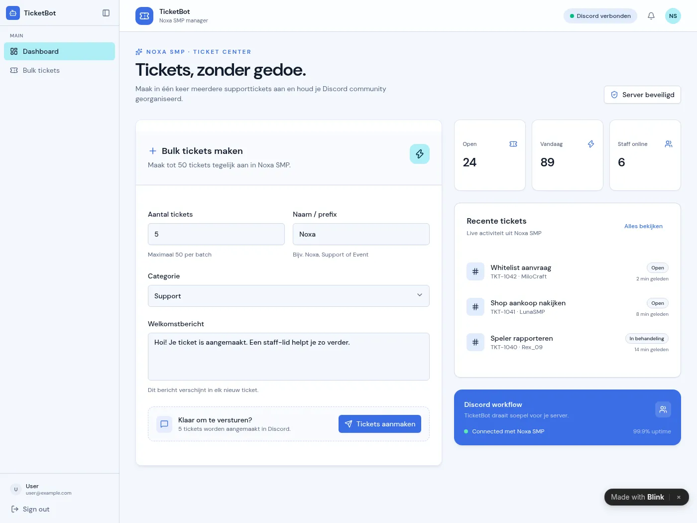 TicketBot Discord Manager
