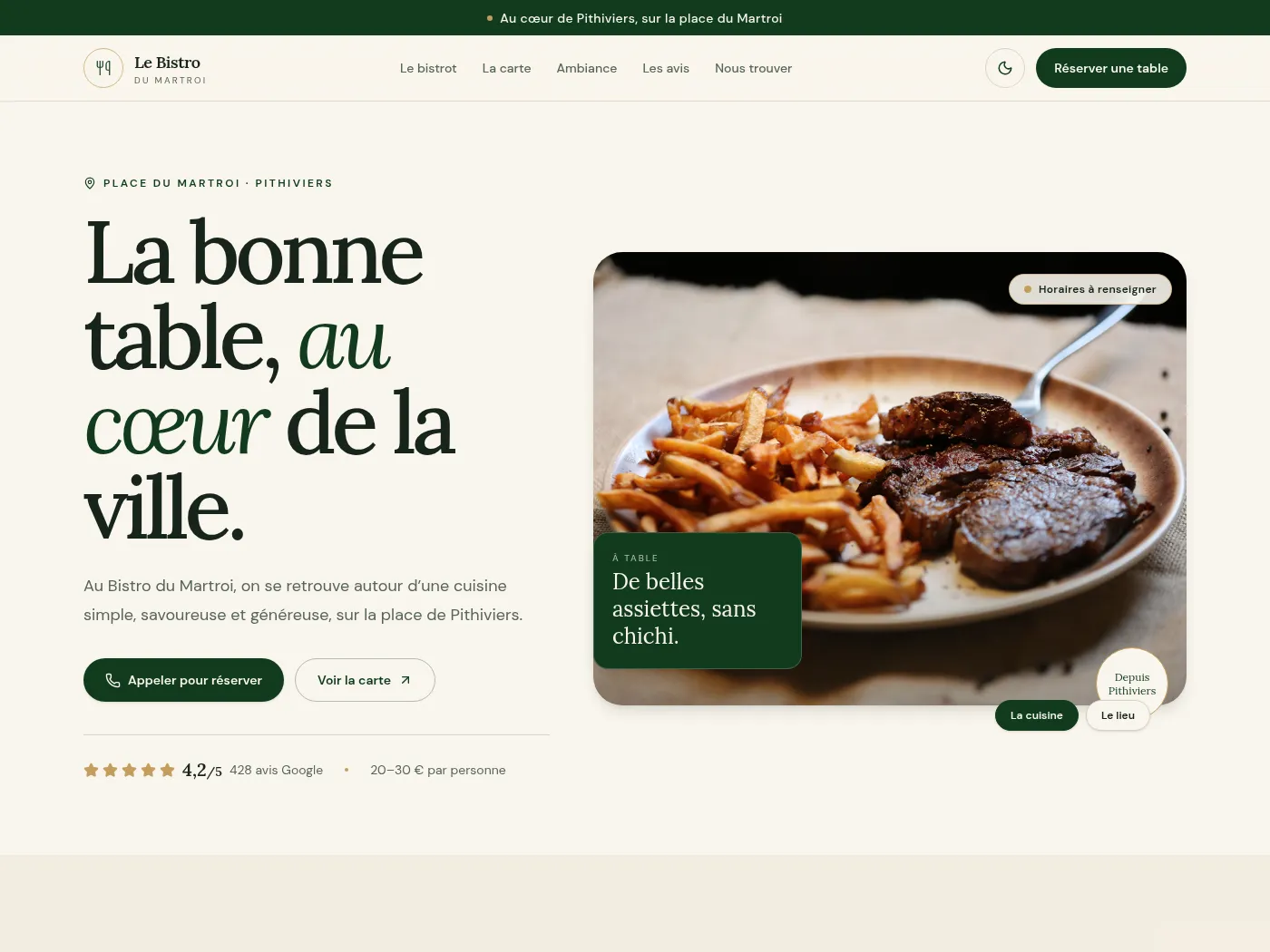 Le Bistro Martroi Site