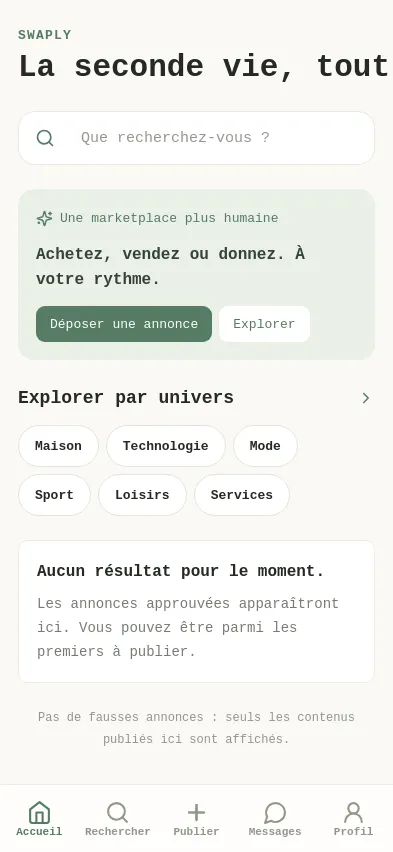 Swaply Marketplace App