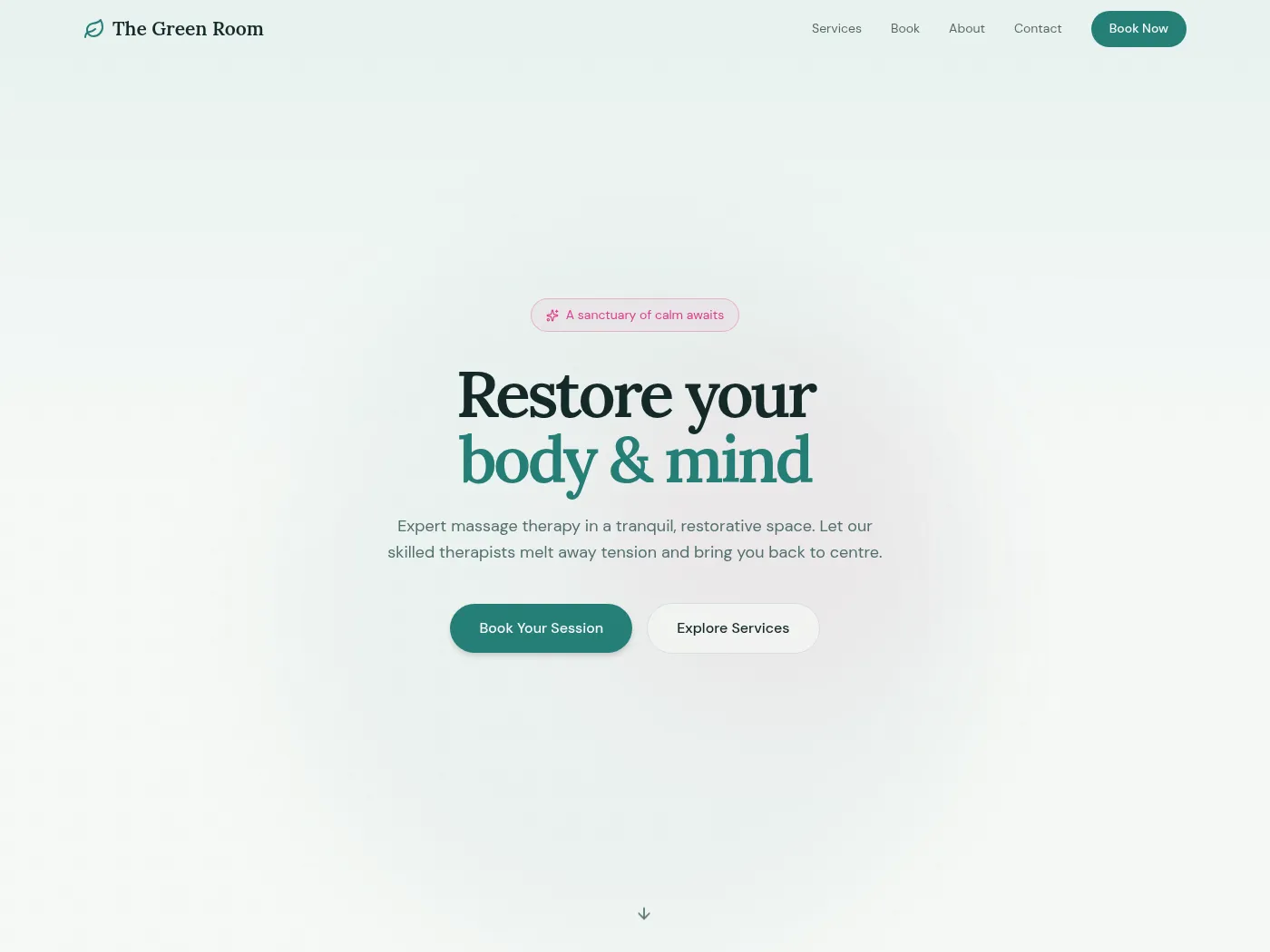 Green Room Booking Site