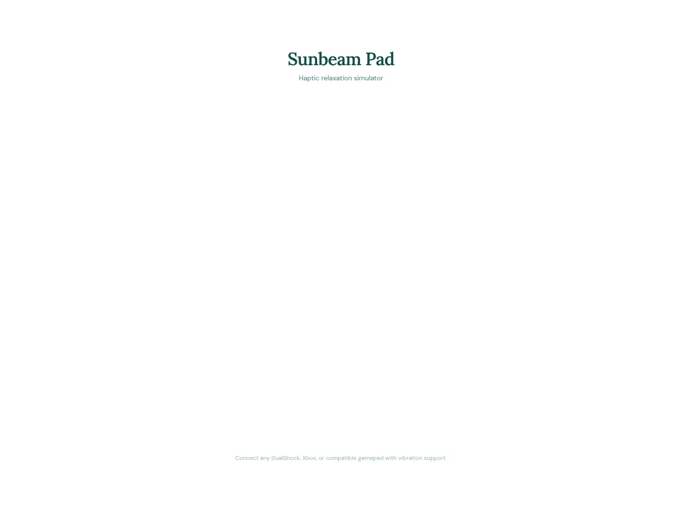 Sunbeam Pad Simulator