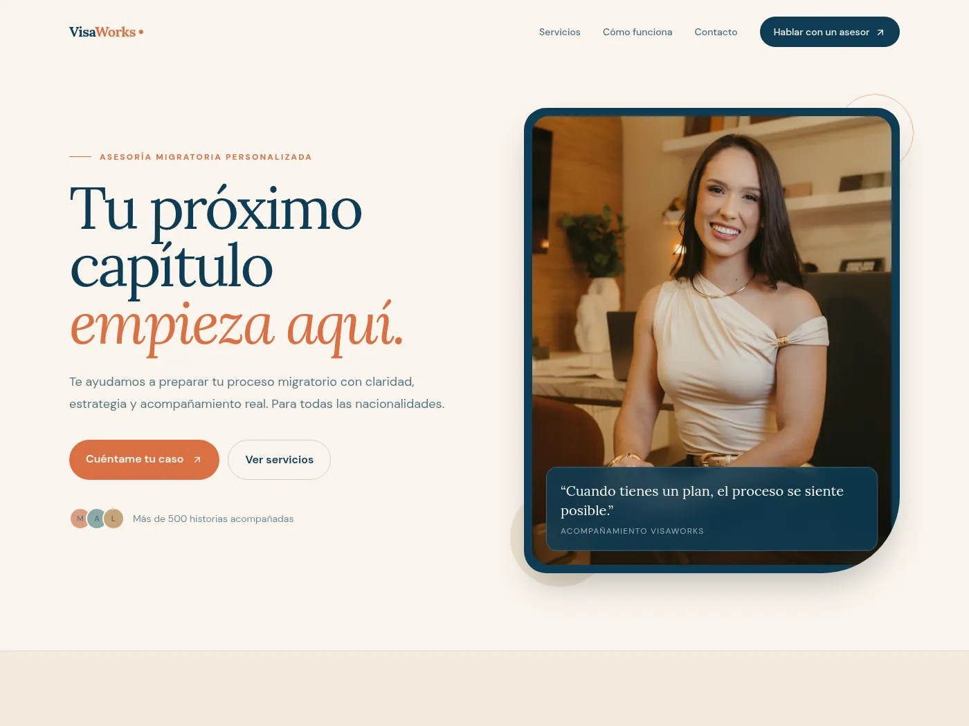 VisaWorks Landing Page