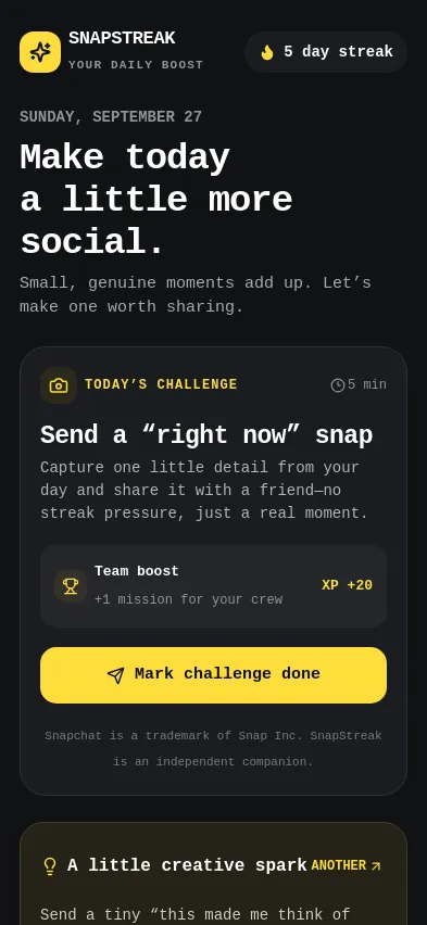 SnapScore Booster
