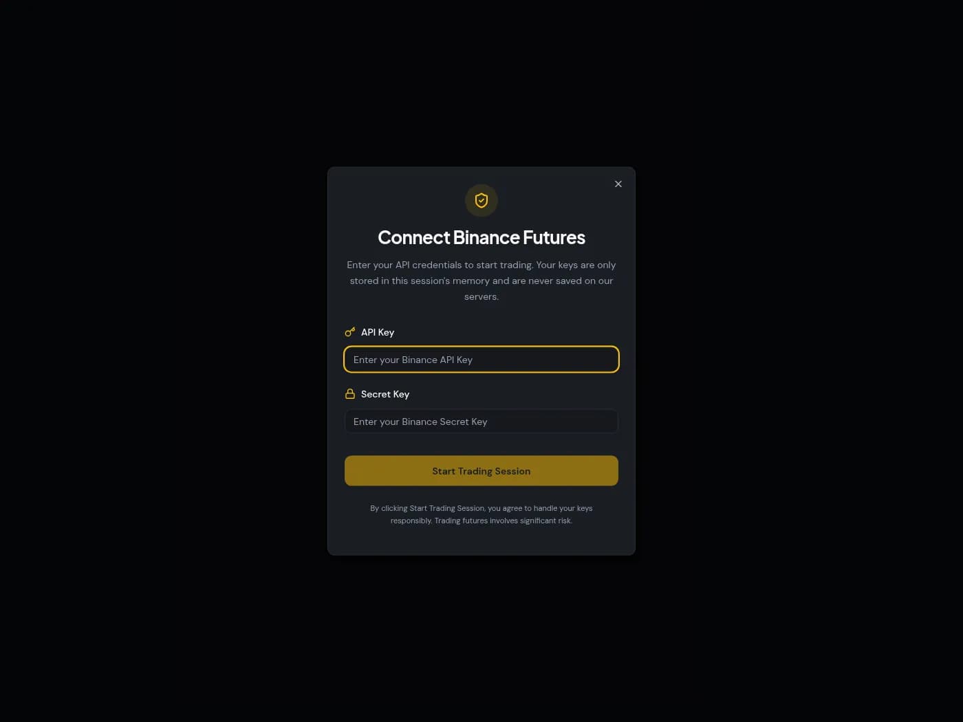 Binance Futures Agent UI