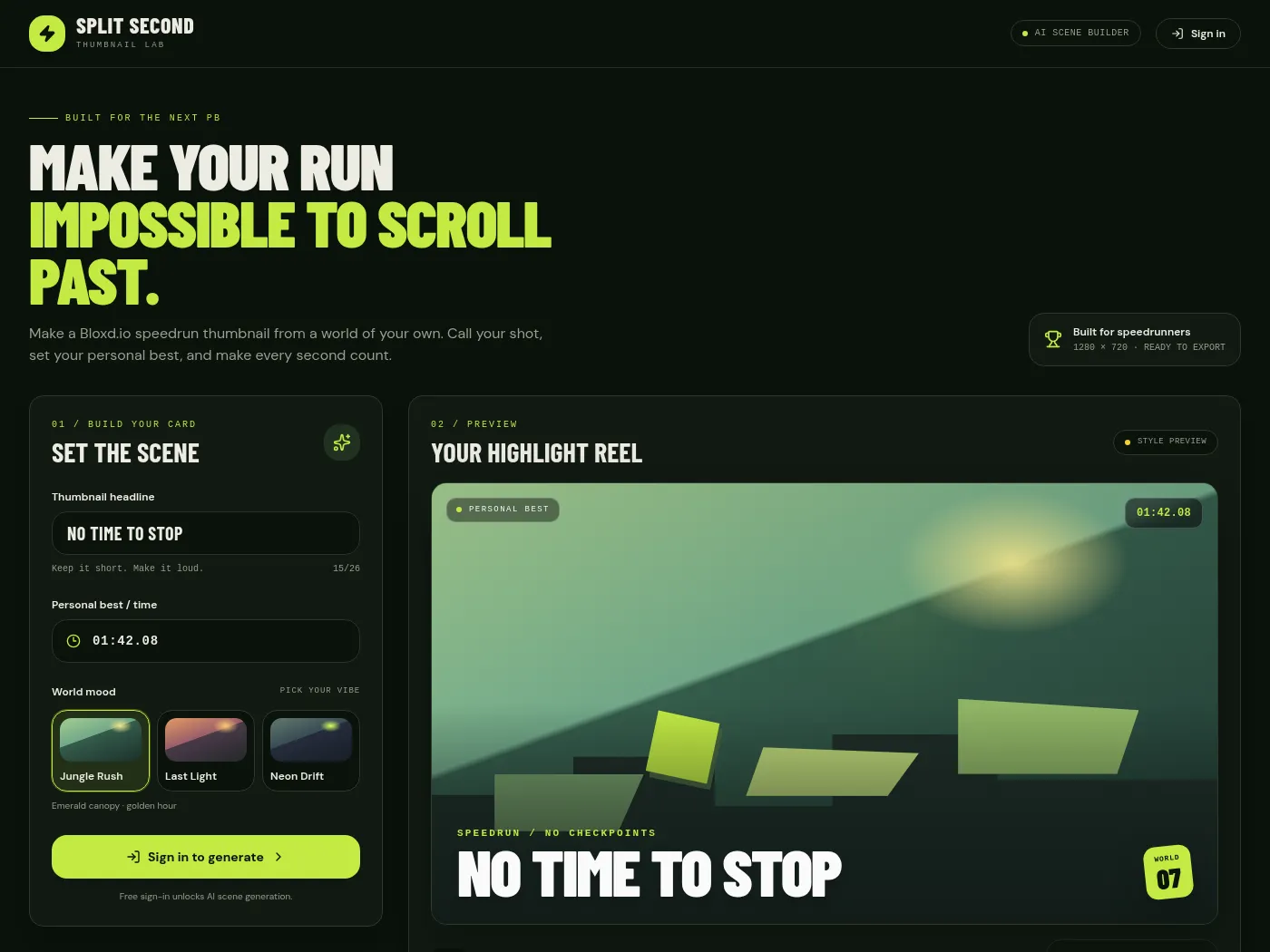 Bloxd.io Speedrun Sim