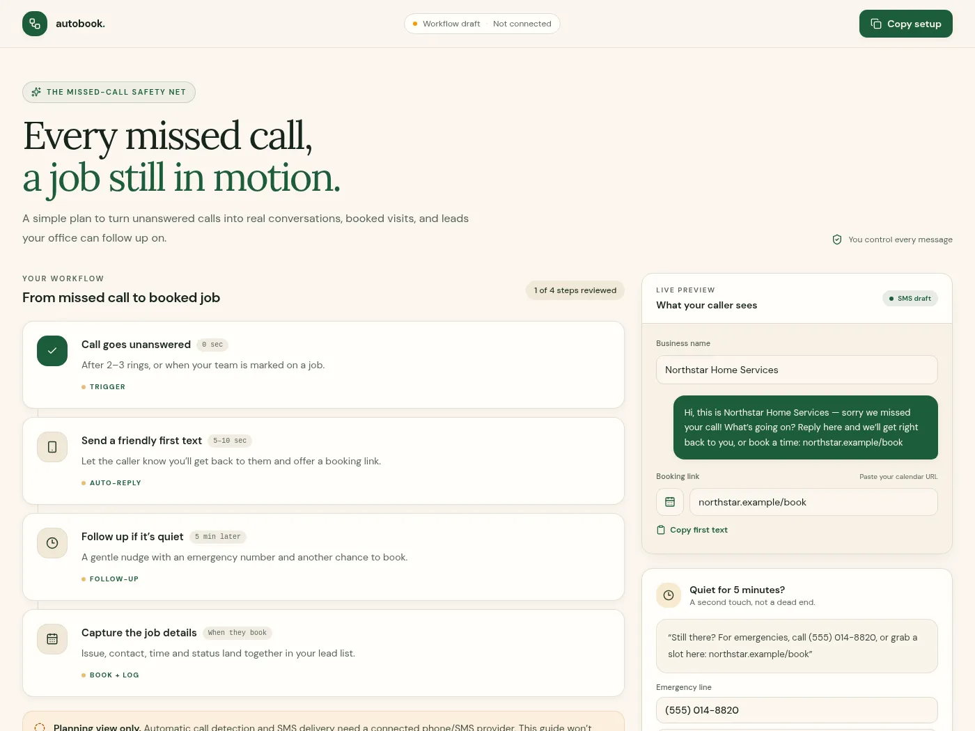 AutoBook Lead Flow