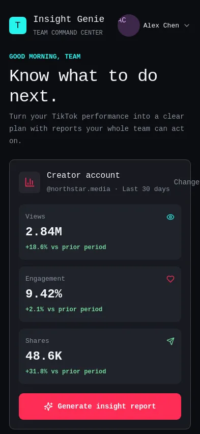 TikTok Insight Genie