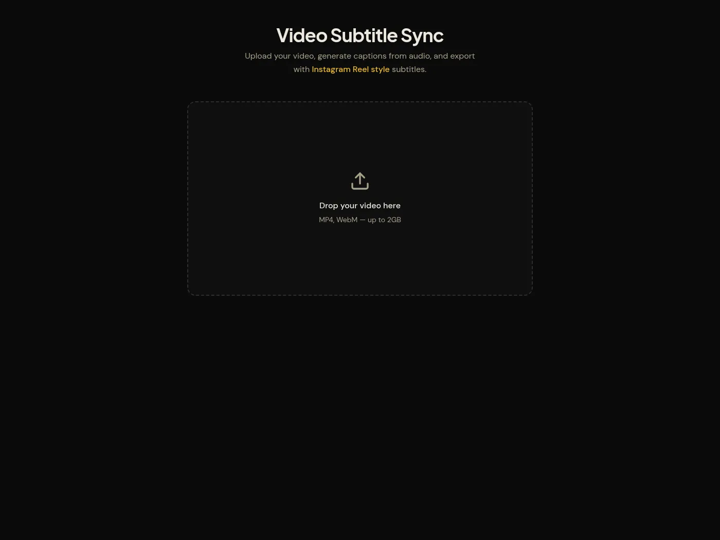 Video Subtitle Sync