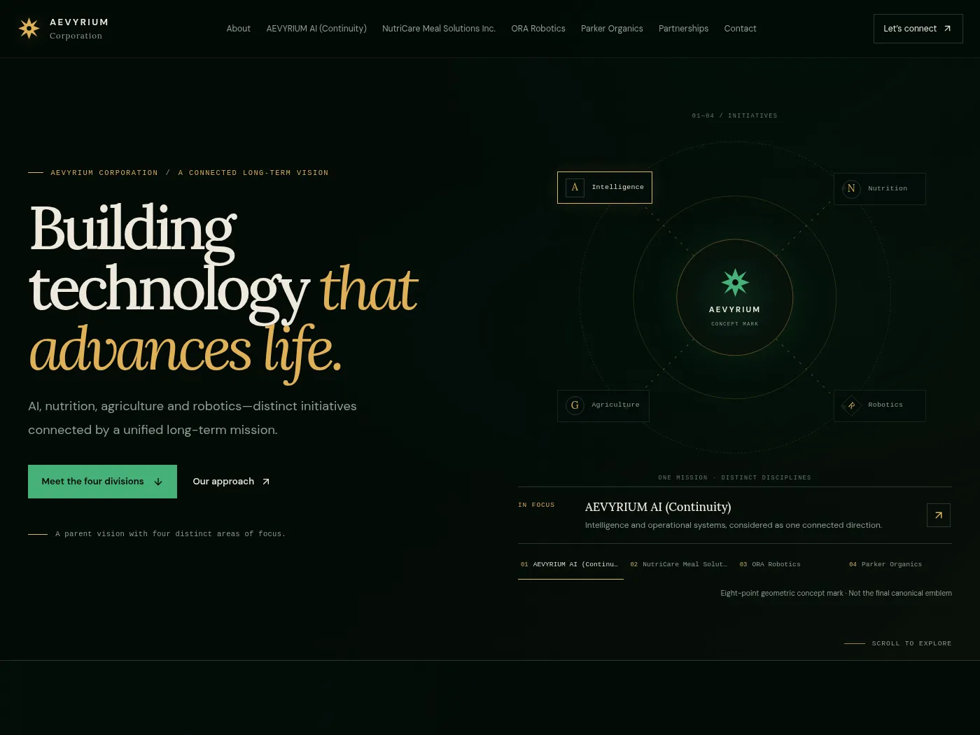 AEVYRIUM Corporate Site
