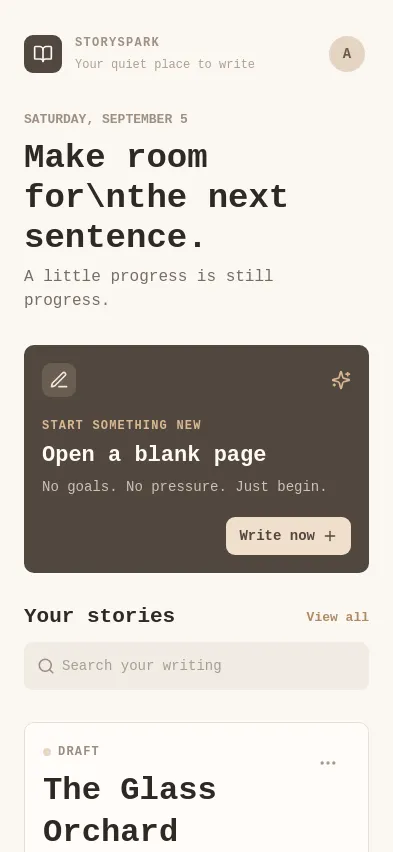 StorySpark Mobile