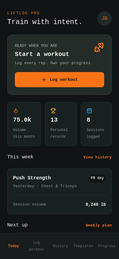 LiftLog Pro