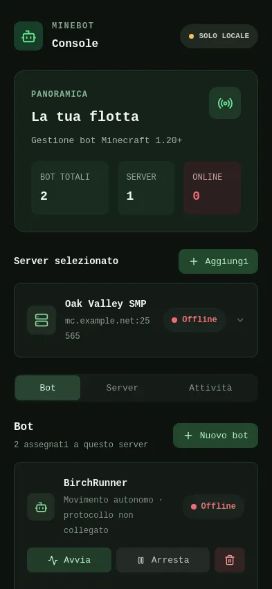 MineBot Manager Mobile