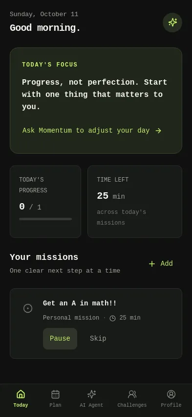 Momentum AI Productivity App