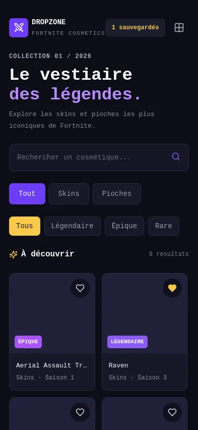 Fortnite Skins & Pickaxes Map