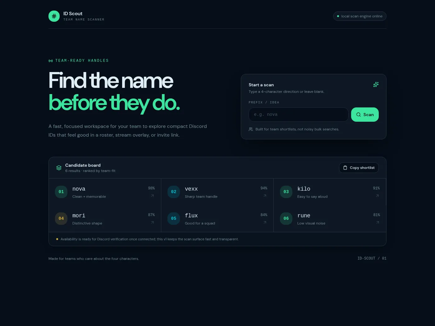 Discord Name Scanner