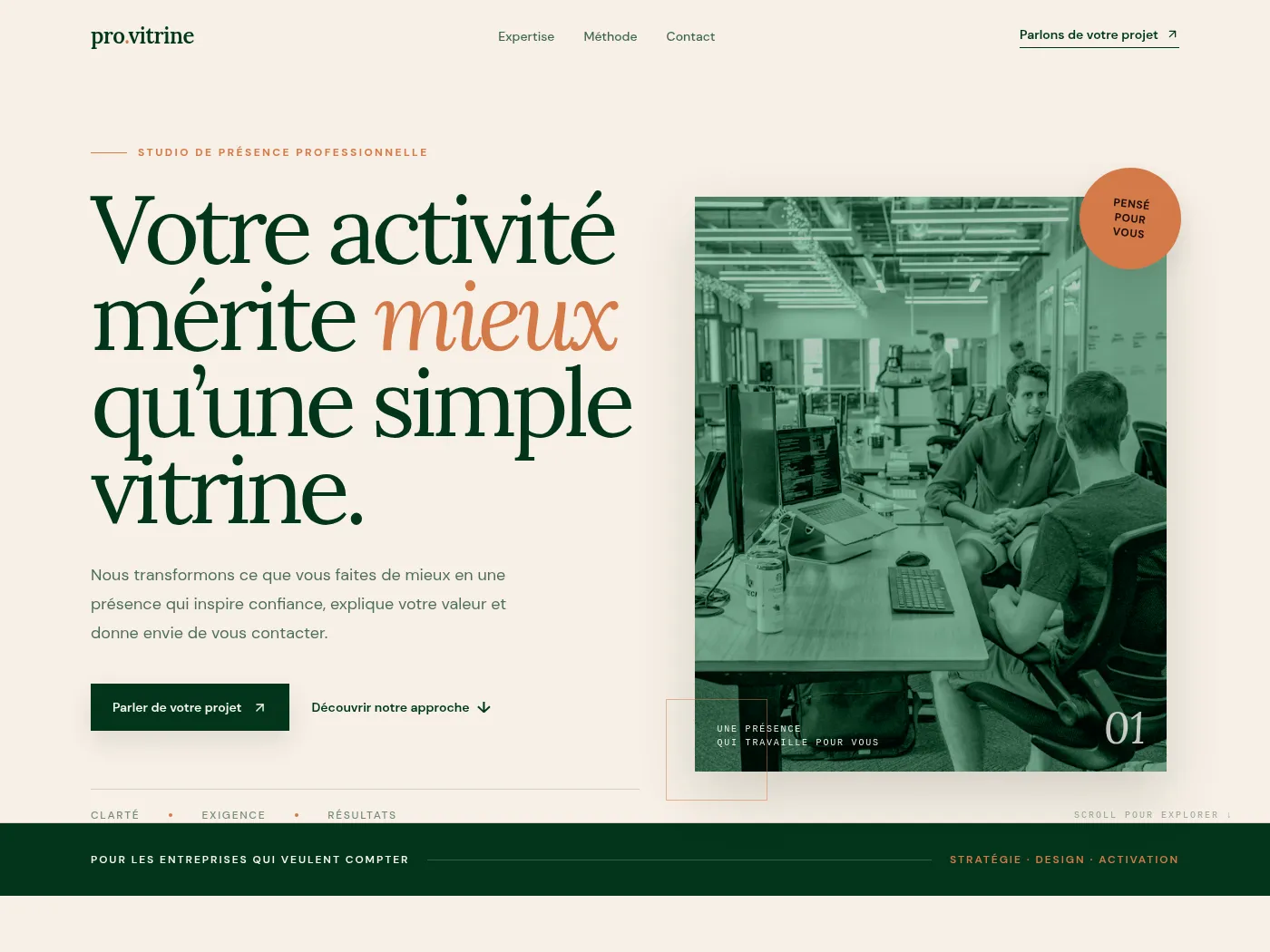 ProVitrine Site Builder