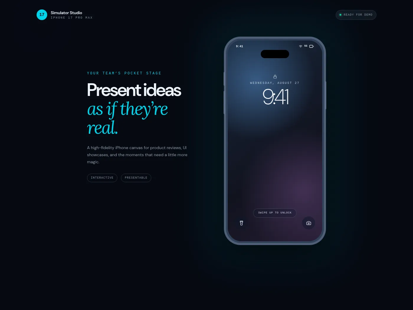 iPhone 17 Pro Browser Simulator