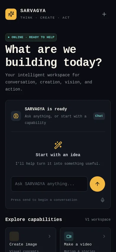 SARVAGYA AI Assistant
