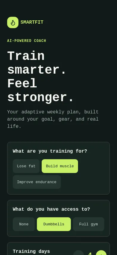 SmartFit AI Workouts