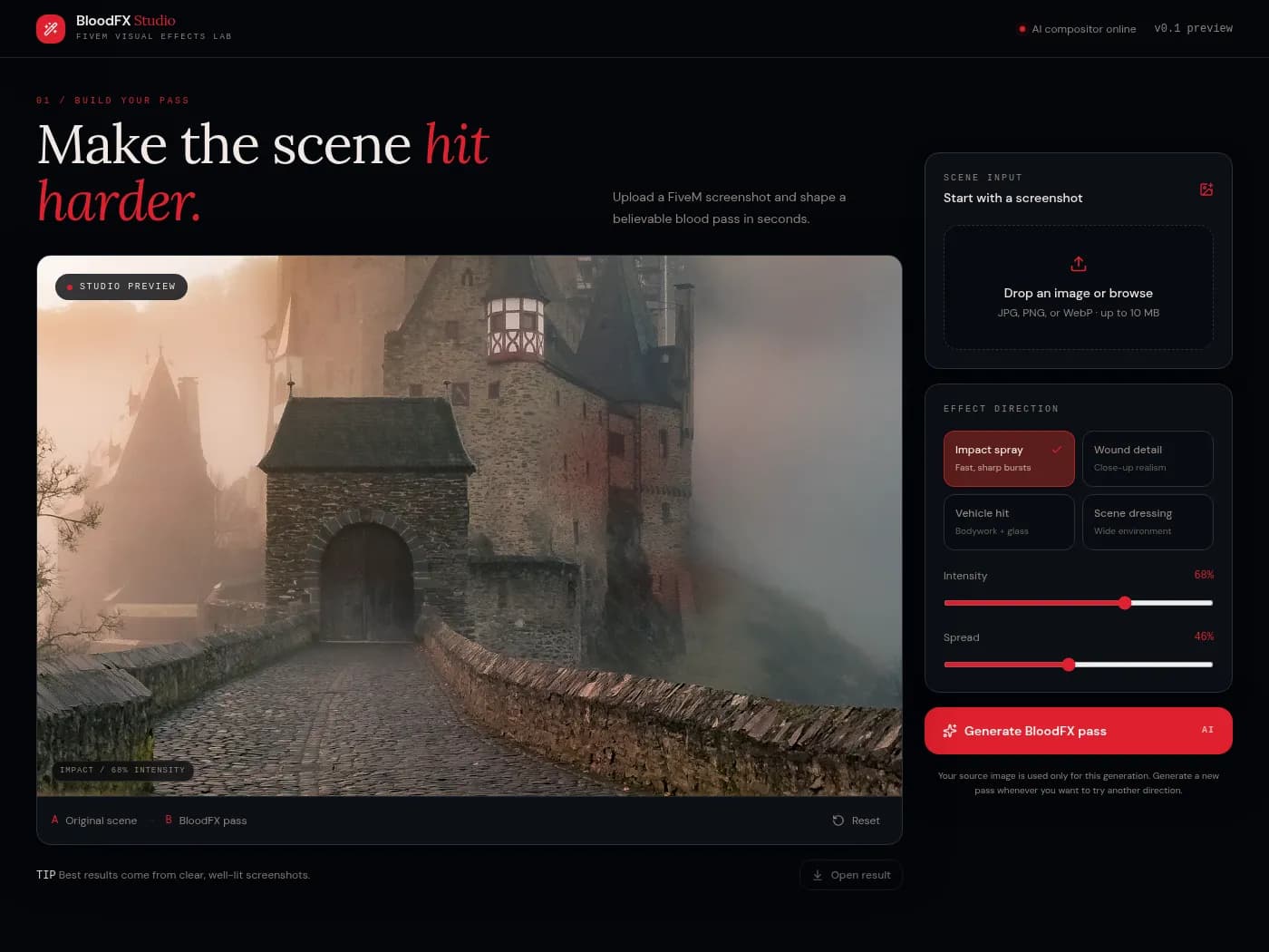 AI BloodFX Studio