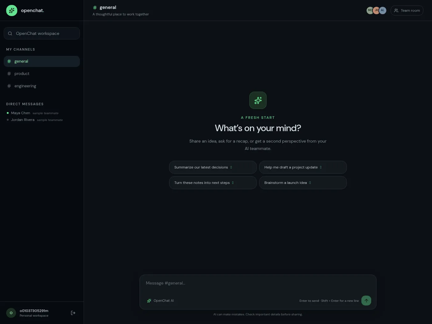 OpenChat AI Platform