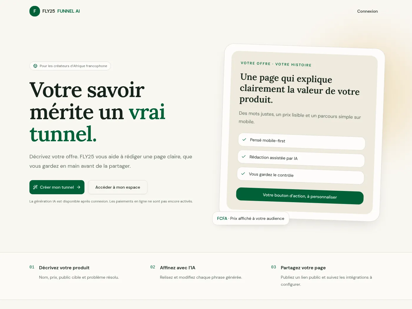 FLY25 Funnel AI SaaS