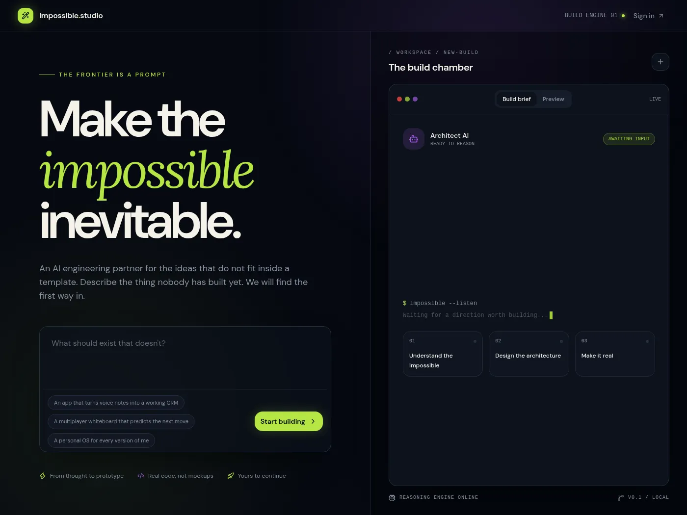 AI Impossible App Builder