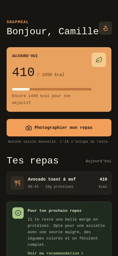 SnapMeal Nutrition Tracker