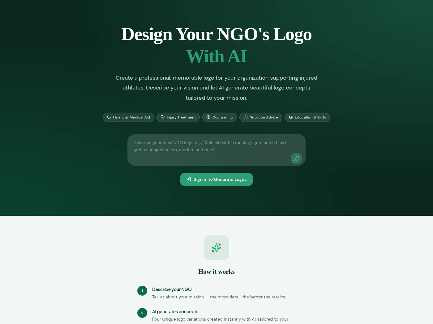 AidAthlete Logo Maker
