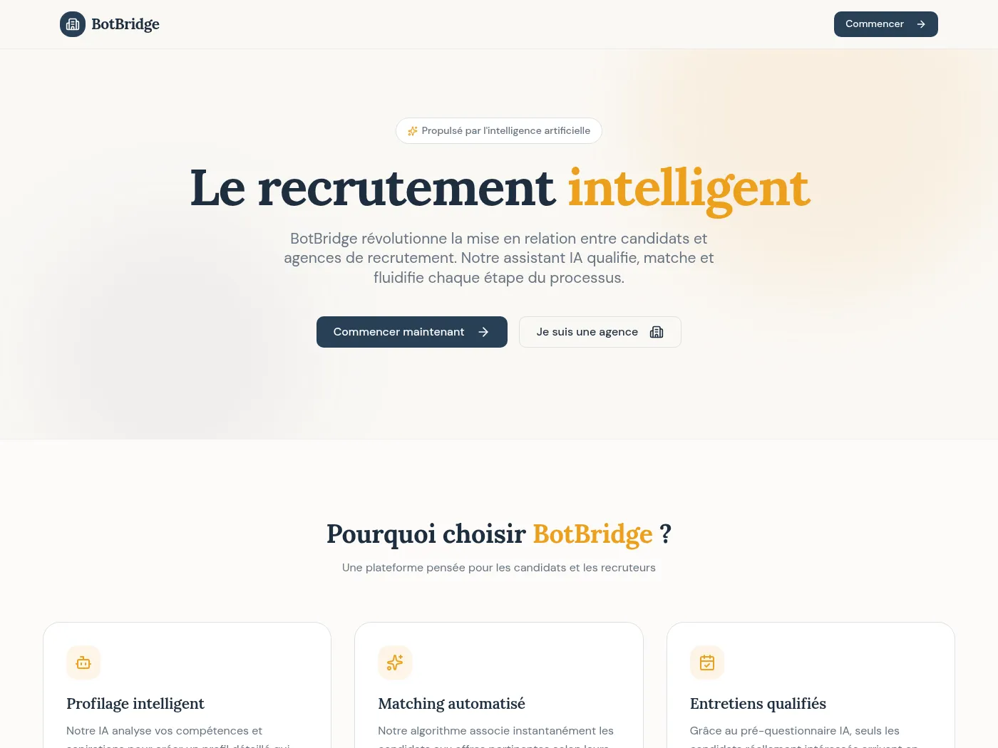 BotBridge Recrutement IA