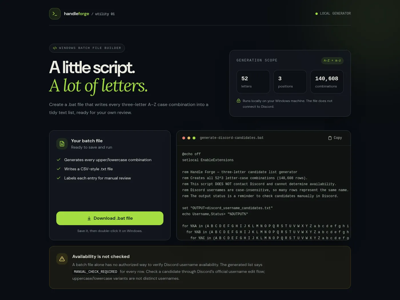 Discord Username Generator
