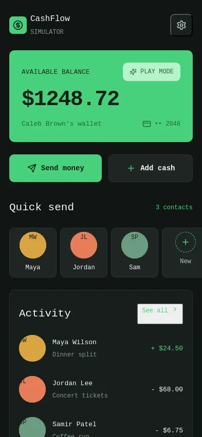 CashFlow Sim Mobile