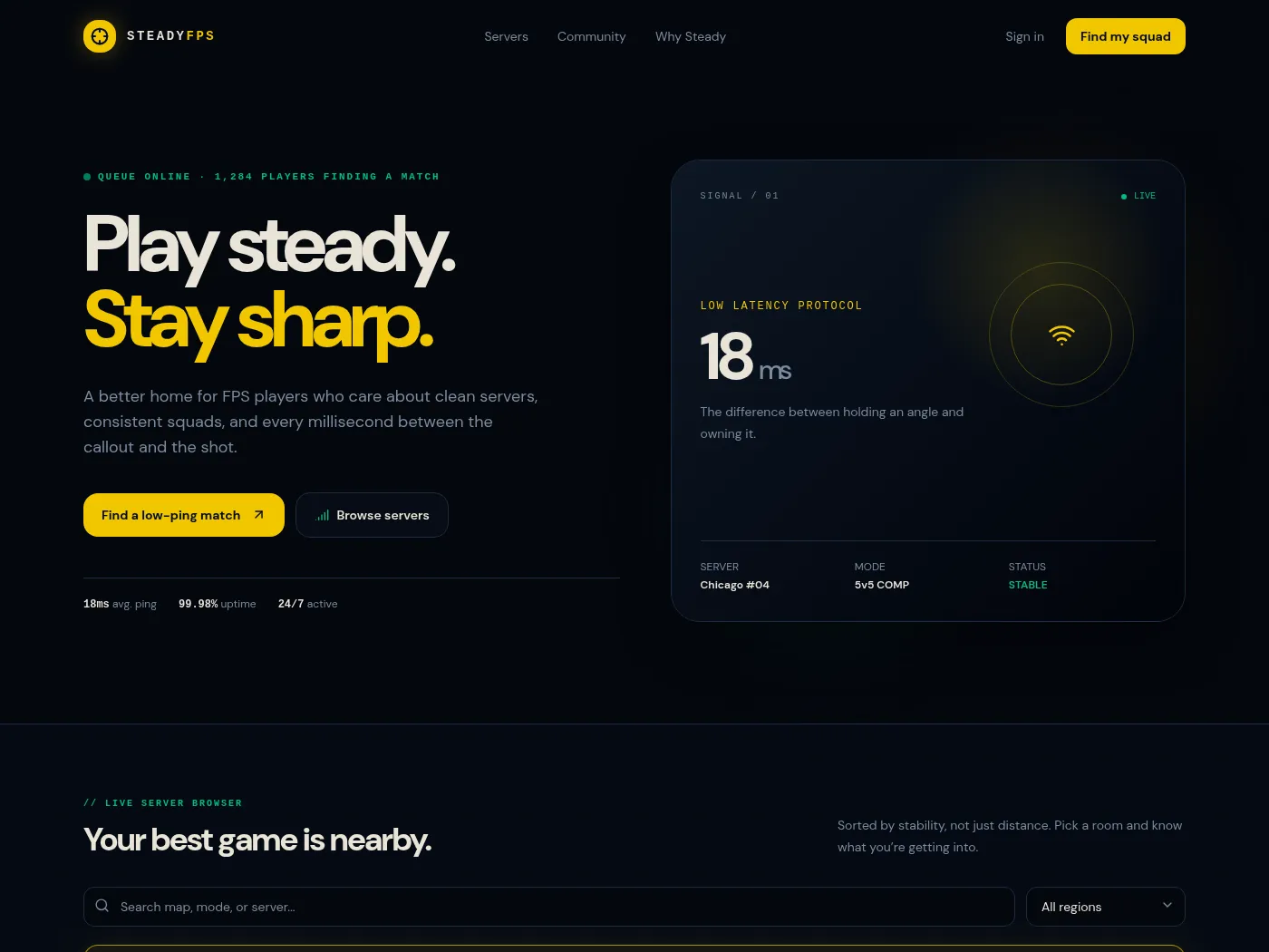 SteadyFPS Game Portal