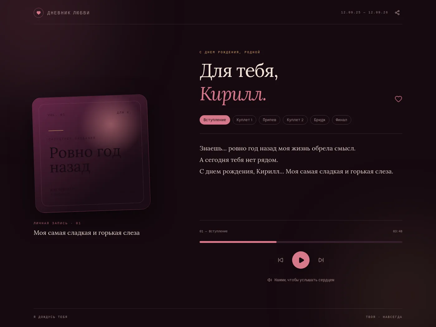 Дневник Любви в Разлуке