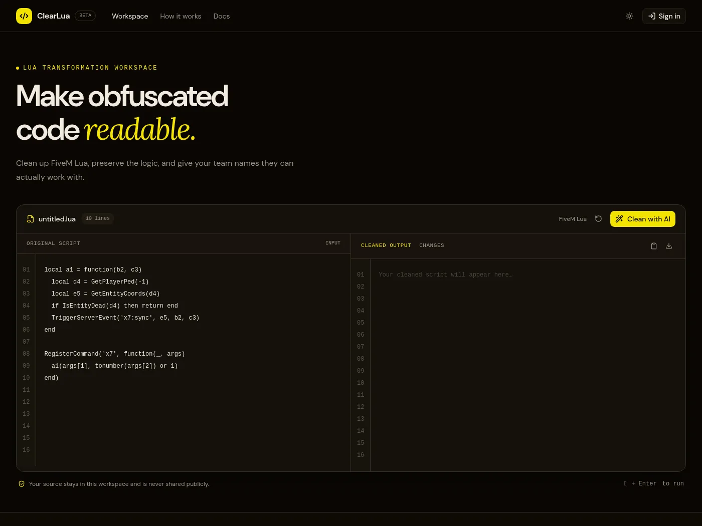 ClearLua Deobfuscator